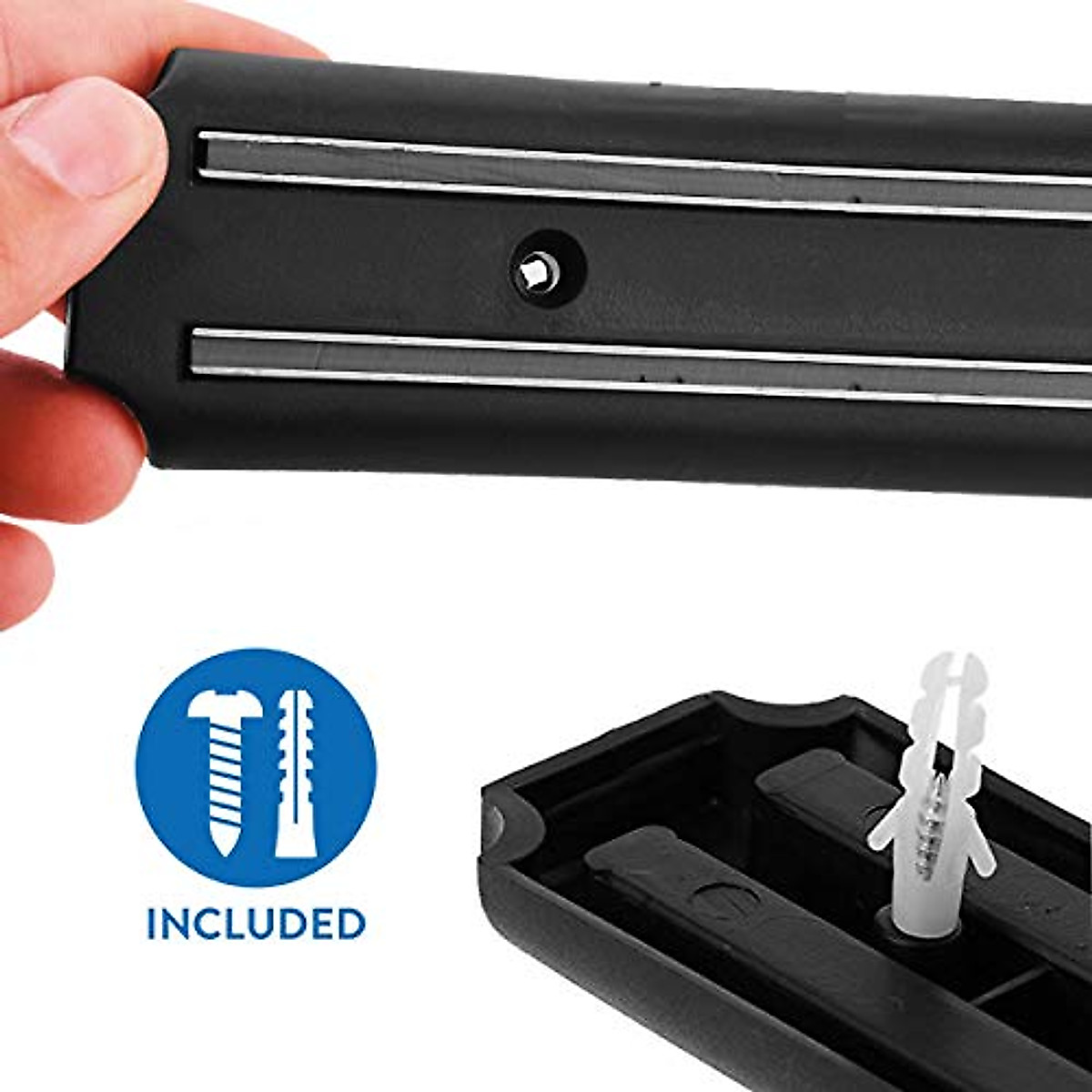 Magnetic Knife Strip Holder Rack Tool Bar Magnet 15 Inch Multipurpose Magnetic Knife Rack Strong Powerful Kitchen Storage Display Organizer Easy Install Secure Laundry Garage Workshop Shed