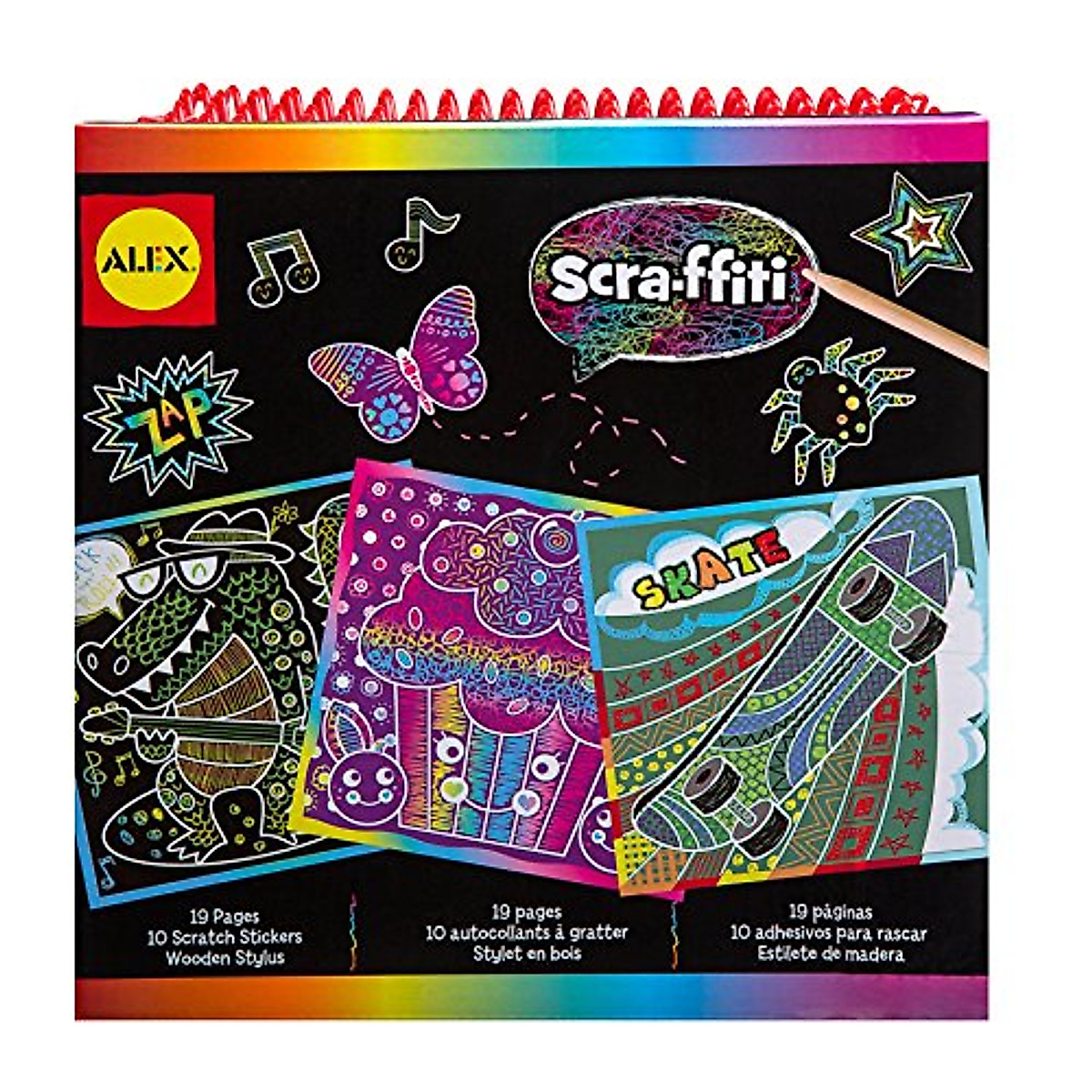 Alex So Cute Scra-ffiti Sketch Drawing Pad Kids Art Supplies