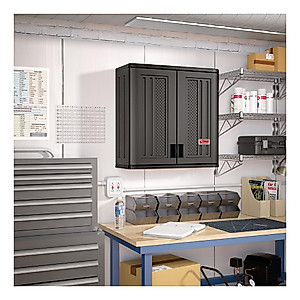 Suncast Commercial Wall Cabinet Blow Molded, Dark Gray