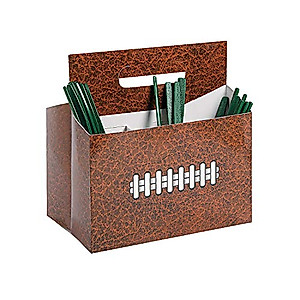 Football Utensil Caddy (3 pockets) Party Supplies