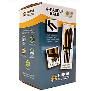 Suspenz 4-Paddle Rack, Black, 10"