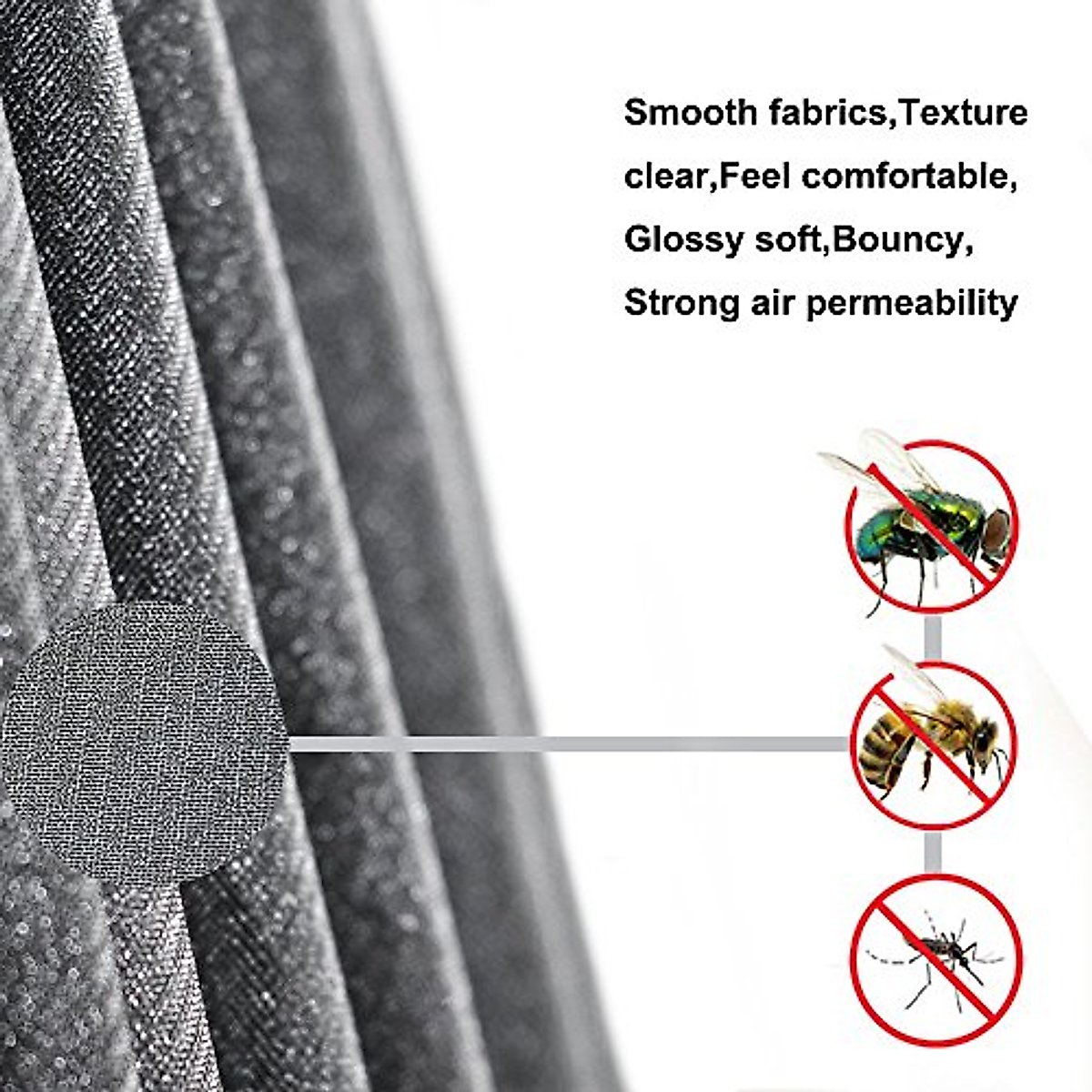 Hammock Bug Net - 12' Hammock Mosquito Net Fits All Camping Hammocks, Compact, Lightweight and Fast Easy Set Up, Security from Bugs and Mosquitoes, Essential Camping and Survival Gear (Black)