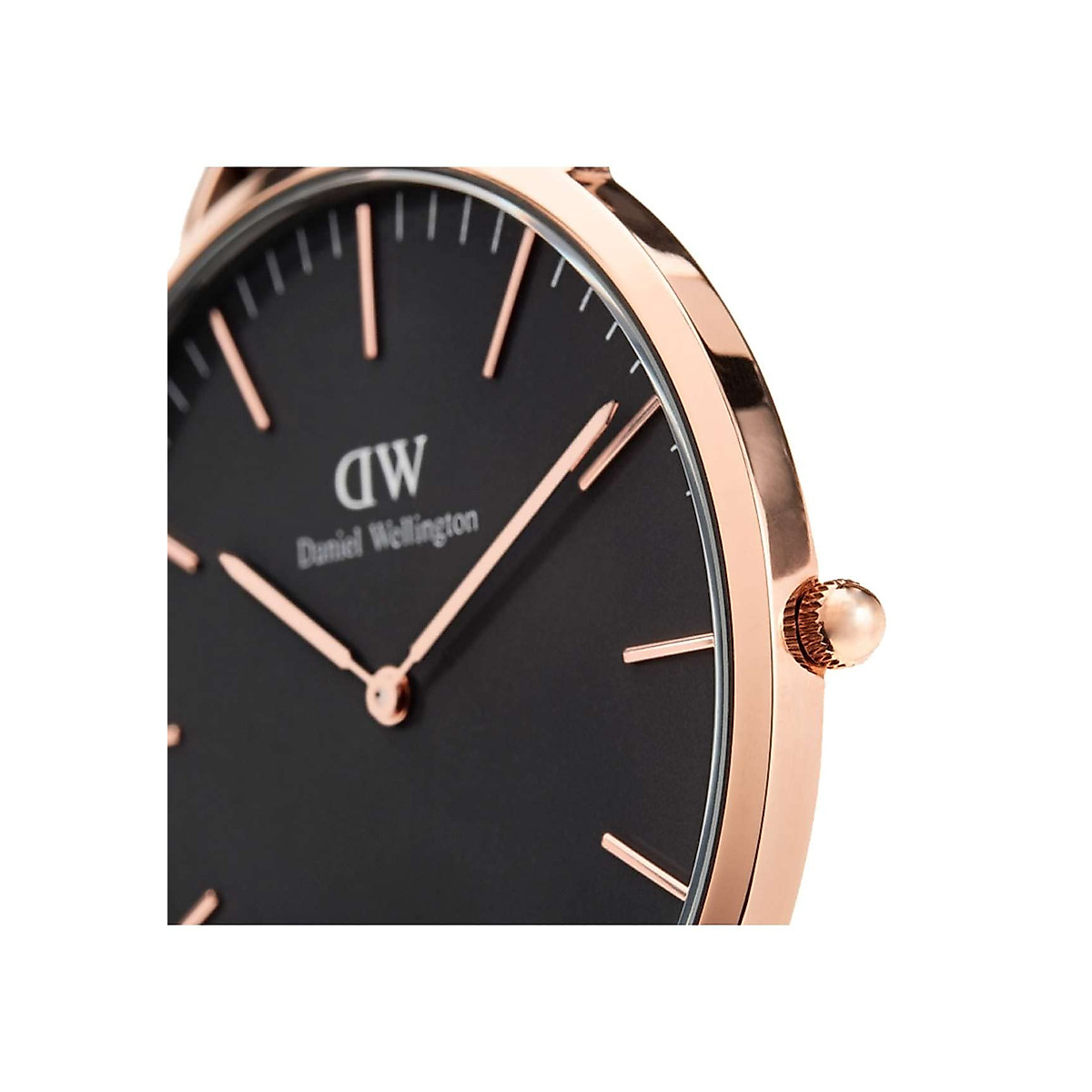 Daniel Wellington Classic Cornwall 40mm Men's Watch, DW Classic Fabric (Polyester) Rose Gold Watch for Men