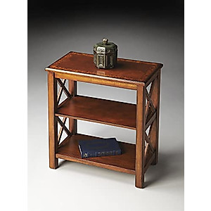 BUTLER VANCE OLIVE ASH BURL BOOKCASE