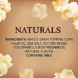 Orville Redenbacher's Naturals Microwave Popcorn, Classic Butter & Sea Salt Light Flavor, 2.69 oz., 3-Count