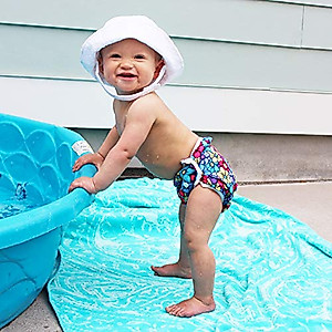 Babygoal Baby & Toddler Girl Swim Diapers, Reusable Adjustable Washable One Size Fits 6M-3T Gifts and Swimming Lessons 3 Pack 3ZSD01