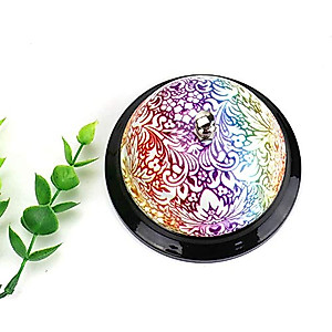 Floral Bell Ringers for Teachers - Front Desk Bell for Hotel, Restaurant Reception Desk Bell for Service - Classroom Bell Ringer Attention Bell - Ringer Bell to Ring for Service Bell for Desk KSI