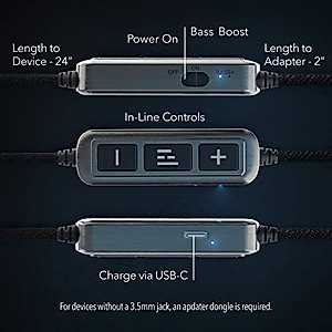 HELM DB12 AAAMP Mobile Headphone Amplifier, THX AAA Technology, Analog Amplifier, 12 dB Signal Boost,+6 dB Bass Boost, THX Certified, Male 3.5mm to Female 3.5mm Audio Jack, Studio Sound On The Go