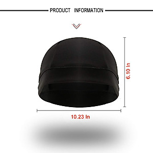 3 Pack Cooling Skull Cap Helmet Liner Sweat Wicking Cycling Running Hat for Men Women