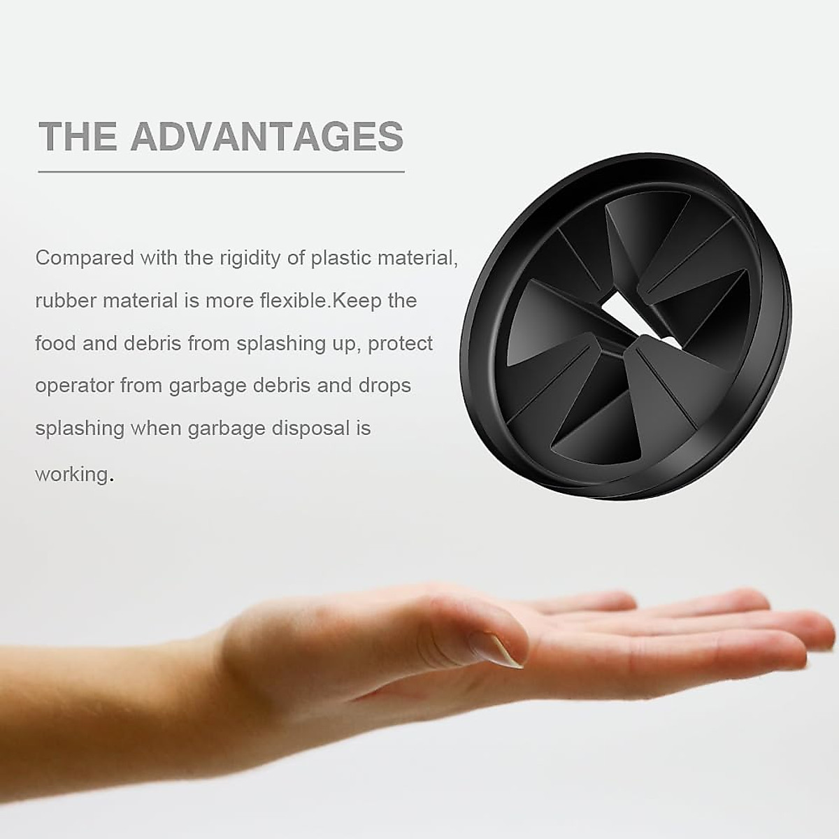 Sink Baffle QCB-AM Replacement for InSinkErator Evolution Series, Garbage Disposal Splash Guards Removable Quiet Collar Drain Plugs, Garbage Disposer Accessories