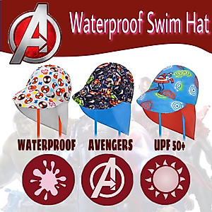 Marvel Spiderman Beach Hat for Boys, Legends Swim Hat for Kids, Toddler Spiderman no Way Home Hat, Kids Sun Hat Blue