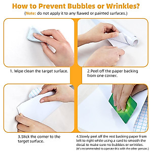 Dry Erase Whiteboard Sticker Wall Decal, Self-Adhesive White Board Peel Stick Paper for School,Office,Home,Kids Drawing with 3 Water Pen 78.7"x17.7"