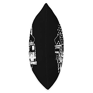 JonFriday USA Fire Department Firefighter USA Flag Fire Truck Firefighter Thin Red Line Fireman Throw Pillow, 18x18, Multicolor