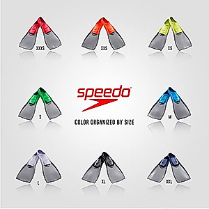 Speedo Unisex-Adult Swim Training Fins Rubber Long Blade