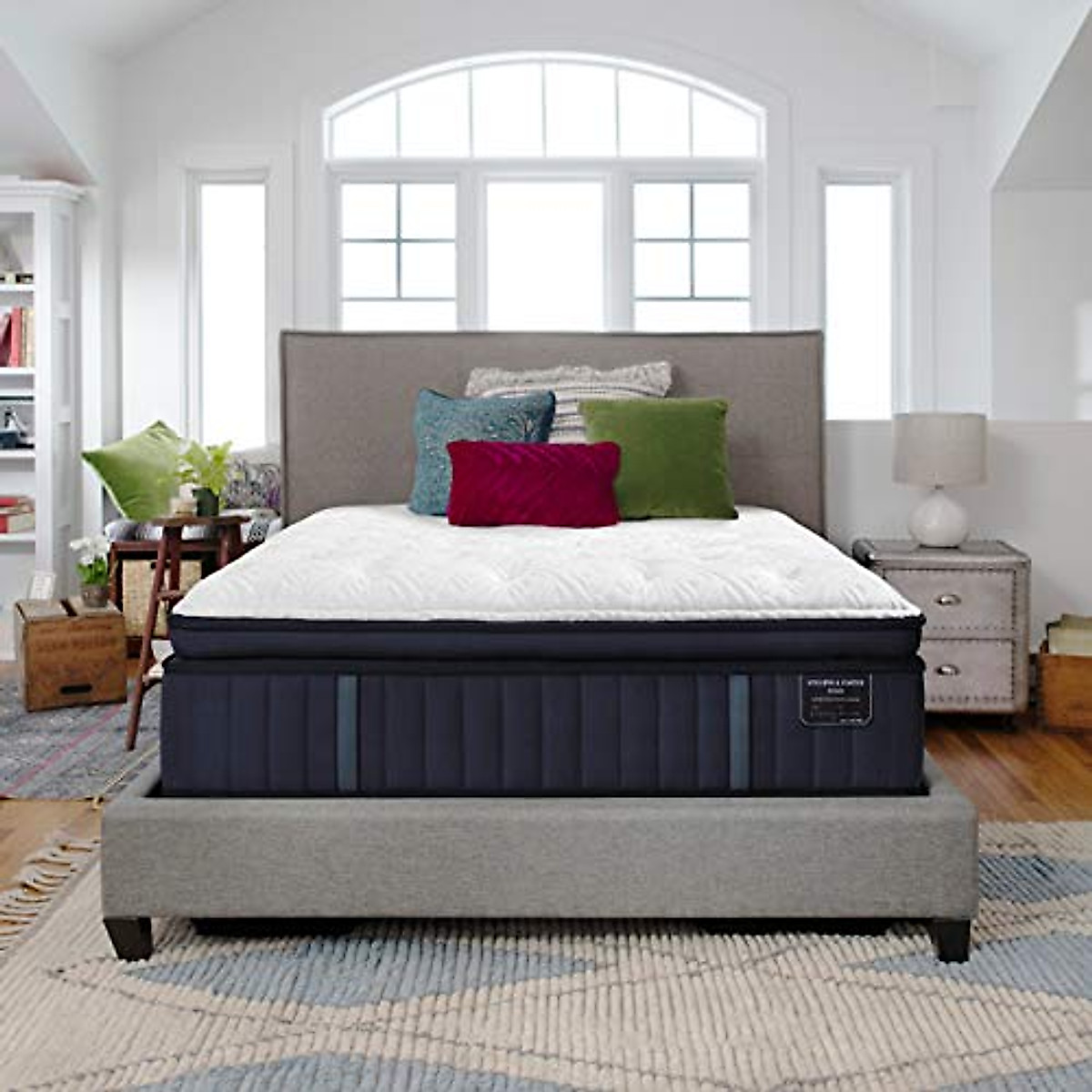 Stearns & Foster Estate 14.5" Hurston Luxury Plush Euro Pillowtop Mattress and 9-Inch Foundation, King, Hand Built in the USA