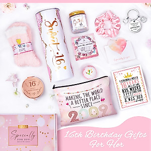 Sweet 16 Gifts for Girls, 16 Year Old Girl Birthday Gift Ideas, 16th Best Friend First Birthday Gifts For Teen Girl, Happy 16th Birthday Gift for Her, Girls, Daughter, Niece, Friends,Sister, Bestie