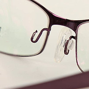 Push-in Eyeglass Nose Pads Air Chamber Push in Air Cushion 14mm 5Pairs Soft Silicone Glass Nose Pieces Replacement for Eye Glasses Sunglasses