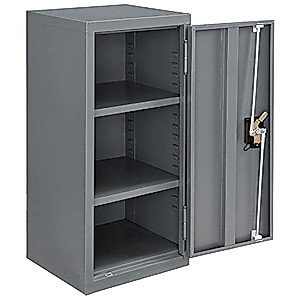 Global Industrial Assembled Wall Storage Cabinet, 13-3/4x12-3/4x30, Gray