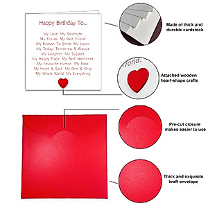 iMakemvel Special Birthday Card for Him Her, Happy Birthday Card for Lover, Happy Birthday to My Everything, With Envelope