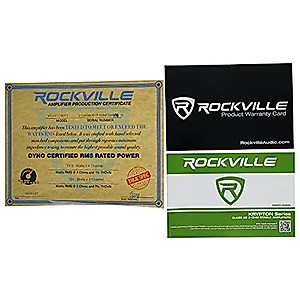 Rockville Krypton F1 1600w Peak / 400w RMS 4 Channel Car Audio Amplifier Bundle RWK42 4 Gauge Installation Wire Kit (2) RCA's