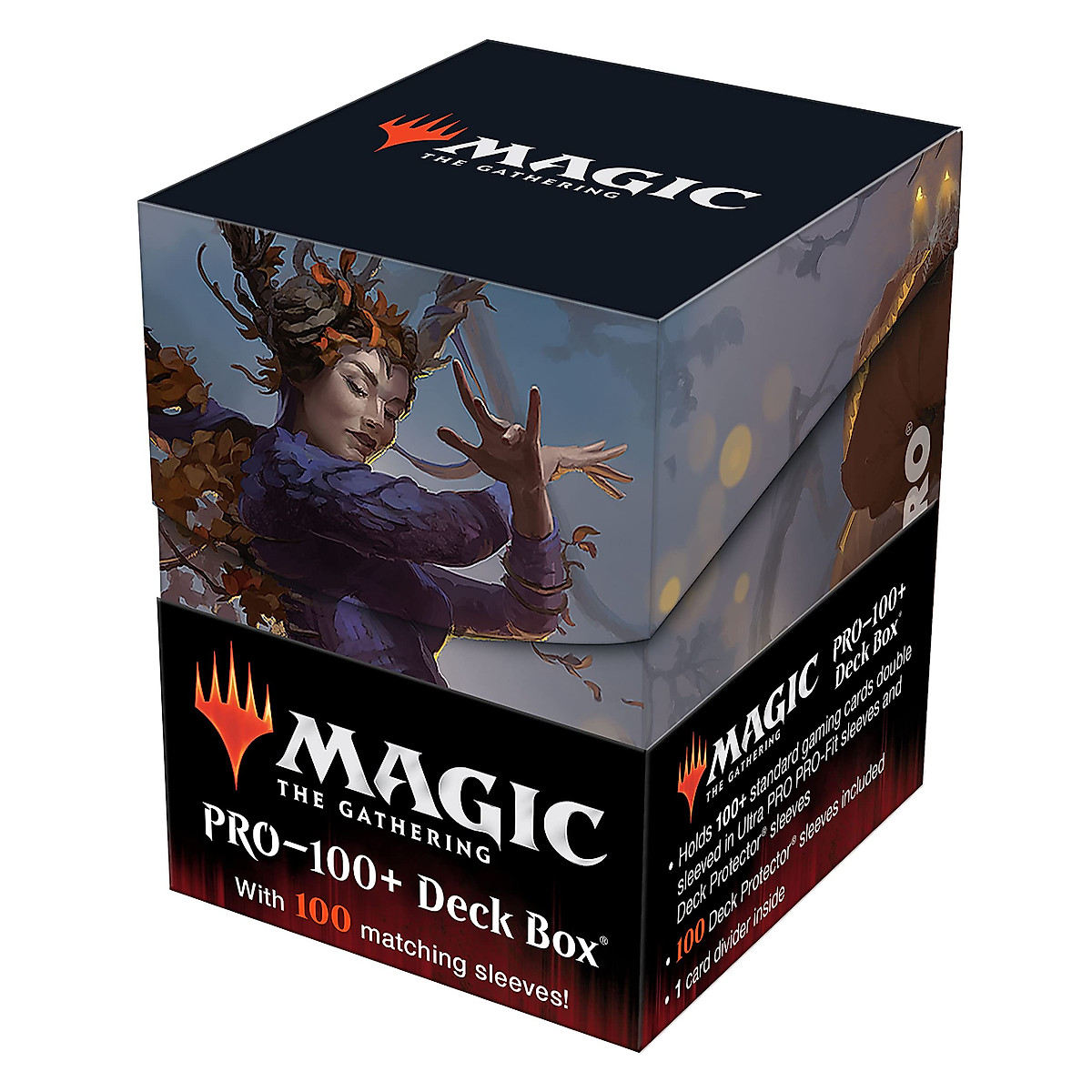 Ultra Pro - Magic: The Gathering Commander Innistrad Midnight Hunt Leinore, Autumn Sovereign PRO 100+ Card Deck Box & 100 Card Sleeves, Ultimate Collectible Card Protection