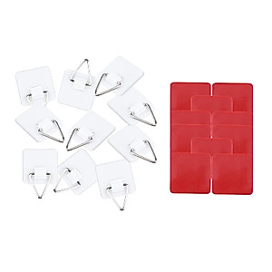 Gazechimp 10 Pieces Invisible Plate Hanger Vertical Plate Holders for Plate Pictures Wall Supplies, 1 Inch