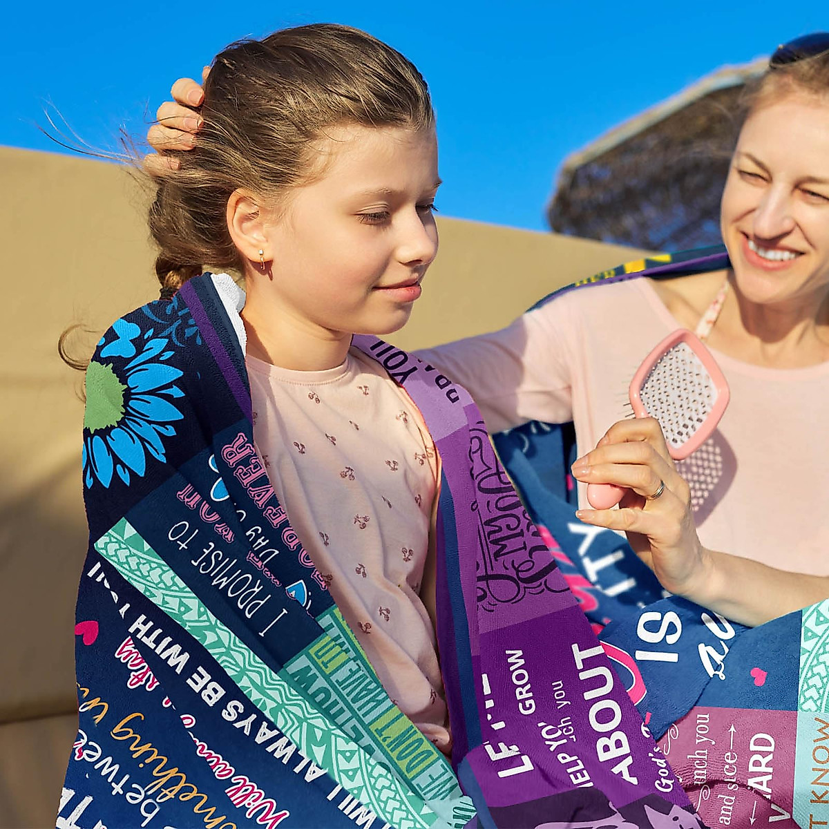 Gevuto Goddaughter Gifts Blanket, Goddaughter Gifts from Godmother, Christmas/Birthday Gifts for Goddaughter, Baptism Gifts for Girl, First 1st Communion Gifts for Girls Throw 50" X 60"