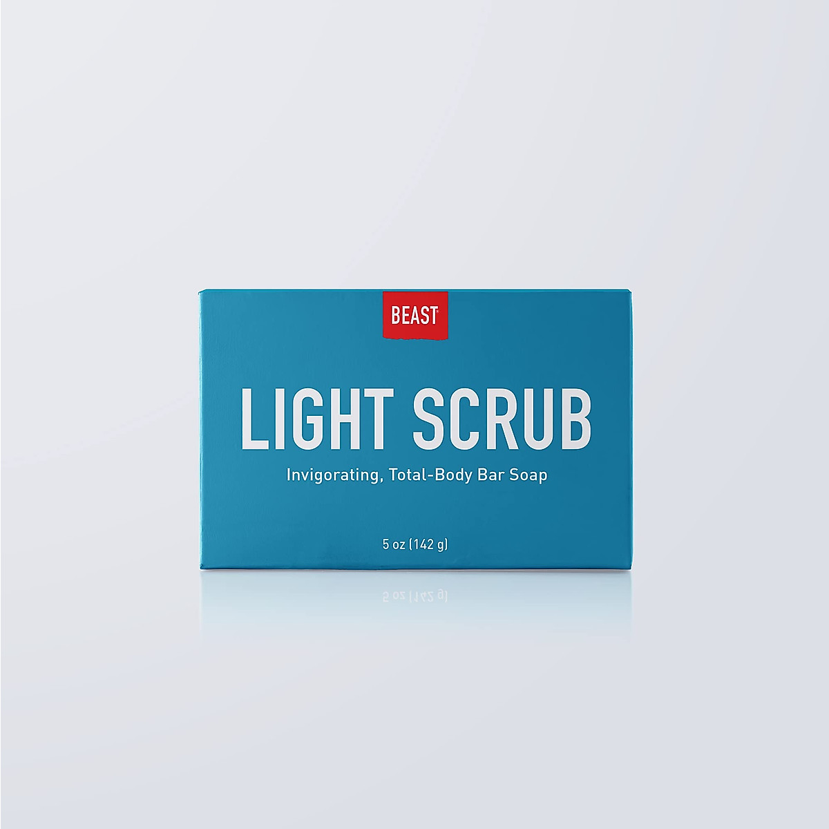 Beast Light Scrub Bar Soap, Naturally Exfoliating Scrubbing Soap, Beast Blue Scent Smells Amazing, 5oz