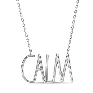 Rae Dunn Women's Faith Necklace – 14K Gold Plated Inspirational Motivational Charm Pendant Delicate Chain Necklace: Grateful, Be, Blessed, Joy, Loved, Wish