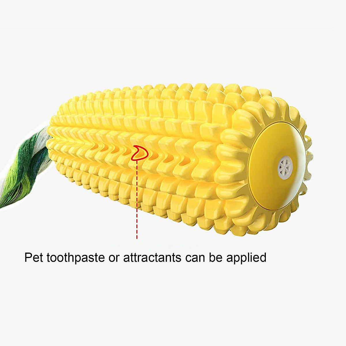 Rubber Chew Dog Toys, Dog Chew Toys, Puppy Toothbrush Clean Teeth Interactive Corn Toys, Dog Toys Aggressive Chewers Meduium Large Breed, Corn Dog Toy