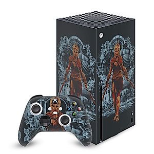 Head Case Designs Officially Licensed Assassin's Creed Kassandra Vine Odyssey Artwork Matte Vinyl Sticker Gaming Skin Case Cover Compatible with Xbox Series X Console and Controller Bundle