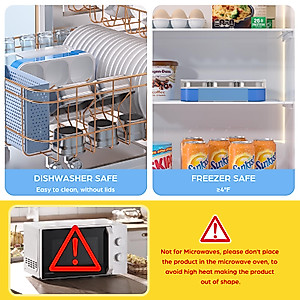 TIME4DEALS Bento Box Stainless Steel Lunch Box Set for Kids Adult 5-Compartment Leakproof Insulated Lunch Containers with Fork Lunch Bag Kits for School Works, Metal Lunchbox Tray BPA-Free (Blue)