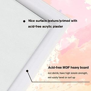 Simetufy 36 Pack 5 x 7 Inch Canvas Boards Small Painting Canvas for Kids, Blank Canvas Panels for Painting- Gesso Primed Acid-Free 100% Cotton for Acrylics Oil Watercolor Tempera Paints