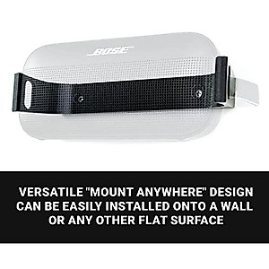 Spartan Mounts Bluetooth Speaker Wall Mount - for Bose Soundlink Flex Bluetooth Speaker, Low Profile, Home, Office, Garage, Dorm, Patio, Auto, RV, Boat, Mount Anywhere Design