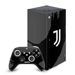 Head Case Designs Officially Licensed Juventus Football Club Sweep Stroke Art Matte Vinyl Sticker Gaming Skin Decal Cover Compatible with Xbox Series X Console and Controller Bundle