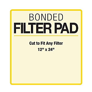 Marineland Bonded Filter Pad, Cut To Fit Any aquarium Filter, Whites & Tans, 312 sq. in.