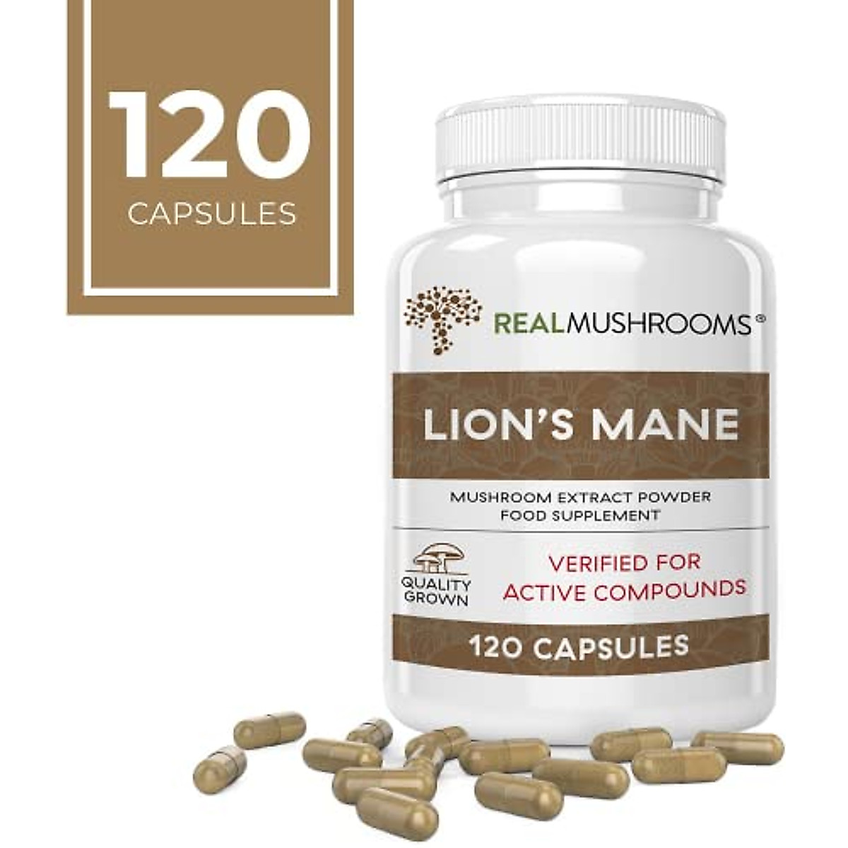 Lions Mane Brain and Focus Supplements - Mushroom Powder Extract Capsules - Non GMO and Gluten Free Supplement for Better Cognitive Health