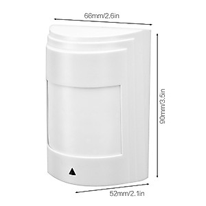 Wired Passive Infrared Motion Sensor, 12V Dual PIR Motion Detector, Home Security Warning Alarm System, Low Noise and High Sensitivity