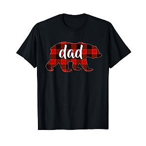 Red Plaid Dad Buffalo Matching Family Papa Pajama Christmas T-Shirt