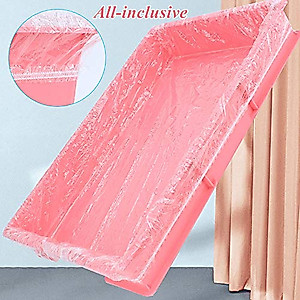 Oncpcare 20pcs Large Size Disposable Rabbit Cage Liners, Plastic Rabbit Toilet Litter Box Mat Pad Film, Bunny Poop Easy Cleaning Leakproof Cage Accessories No Mess