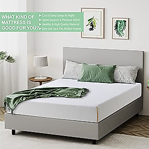 Dyonery Full Size Mattress 8 Inch Copper Memory Foam Mattress, CertiPUR-US Certified Made in USA, Gel Bed Mattress in a Box Fiberglass Free, Double Mattress, 54"×75", Medium