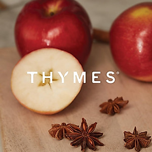 Thymes Simmered Cider Copper Cup Candle - Warm & Spicy Scented Candle with Notes of Apple, Clove, and Cardamom - Luxury Home Fragrance - Copper Candle (10 oz)