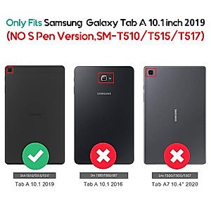 ProCase Slim Case for Galaxy Tab A 10.1 2019 Model T510 T515 T517, Lightweight Stand Case Shell Cover for 10.1 Inch Galaxy Tab A Tablet SM-T510 SM-T515 SM-T517 2019 Release -Navy