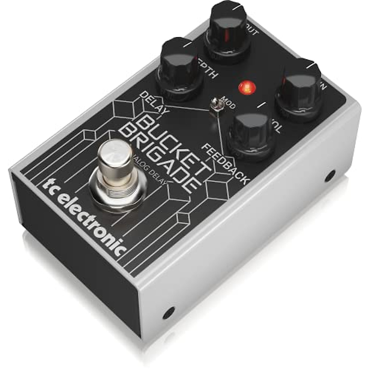 TC Electronic Electric Guitar Single Effect, Black/Silver (Bucket Brigade Analog DELAY)