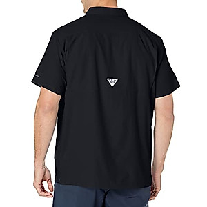 Columbia Men's Slack Tide Camp Shirt, Black, Medium