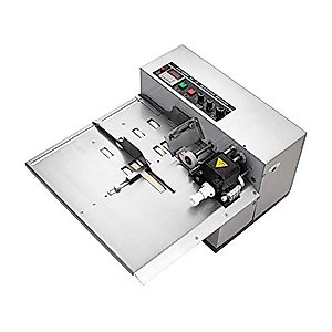 INTSUPERMAI Solid-Ink Coding Continuous Printing Machine Wheel Label Coding Date Paper Printer (Stainless Steel Widen)