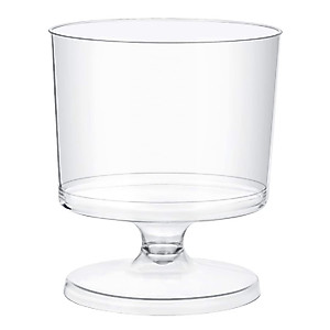 Lakesstory 2 oz Wine Plastic Glassess Pack of 10 Small Wine Sampler Glasses Plastic Wine Glasses 2oz Tasting Drinking Glasses Recyclable Tumbler Mini Dessert Cups Appetizer Cups Degustation