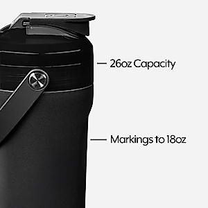 BrüMate MultiShaker Blender Shaker Bottle | 100% Leakproof Insulated Stainless Steel Shaker Bottle | Protein Shaker Bottle, and Pre Workout Bottle for the Gym | 26oz (Denim)