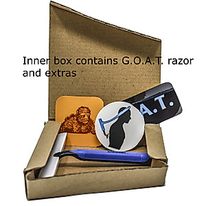 Razorba Back Shaver for Men - Razor Extension Handle. Ergonomic Manscape Yeti Stick. Leg & Back Shavers for Men & Women. Men's Back Hair Remover Wand. DIY Body Groomer Free Disposable Shaver Included