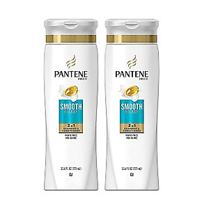 Pantene Pro-V Smooth & Sleek 2in1 Shampoo and Conditioner with Argan Oil, 12.6 Fl Oz (Pack of 2)